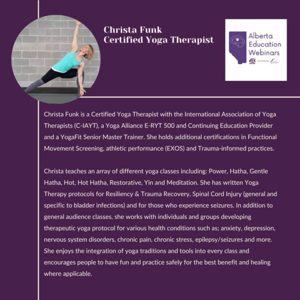 Christa Funk - Alberta Epilepsy Education Webinars