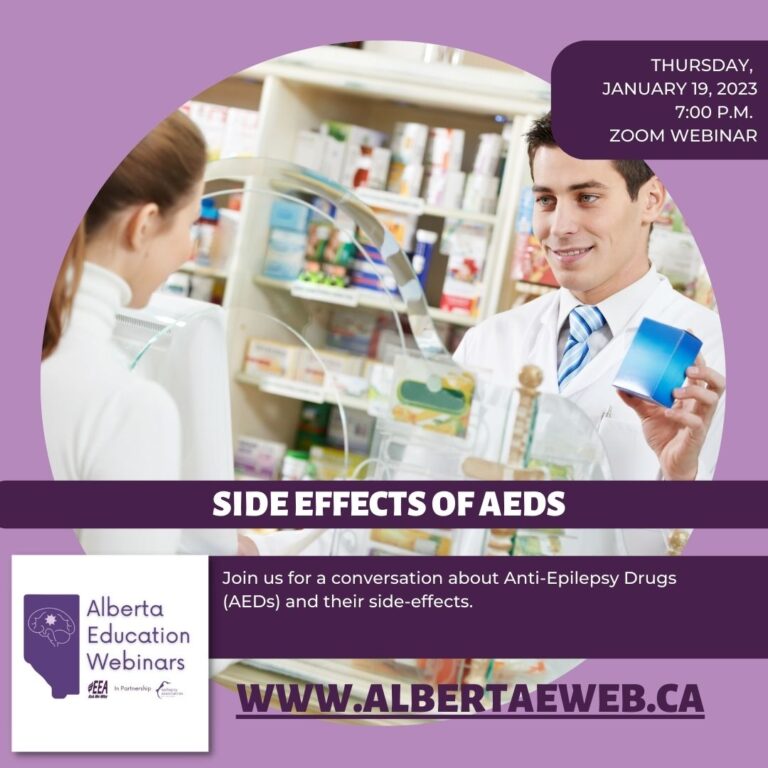 Side Effects AEDs - Alberta Epilepsy Education Webinars